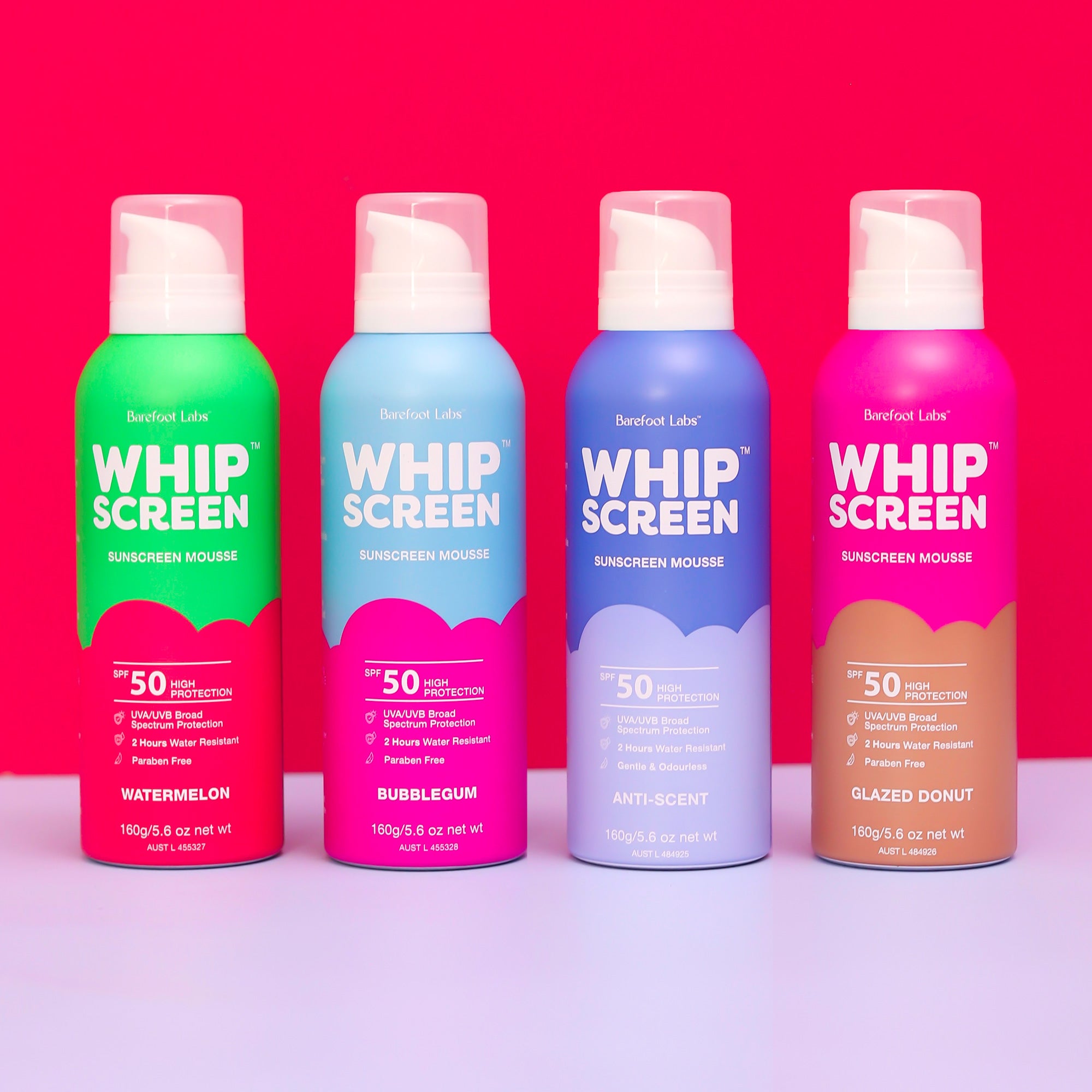 WhipScreen™ SPF50 Sunscreen Mousse Bundle – Barefoot Labs