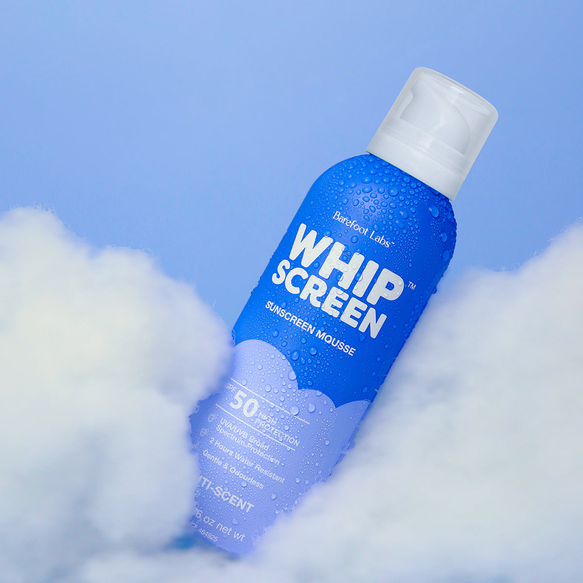 WhipScreen™ SPF50 Sunscreen Mousse by Barefoot Labs